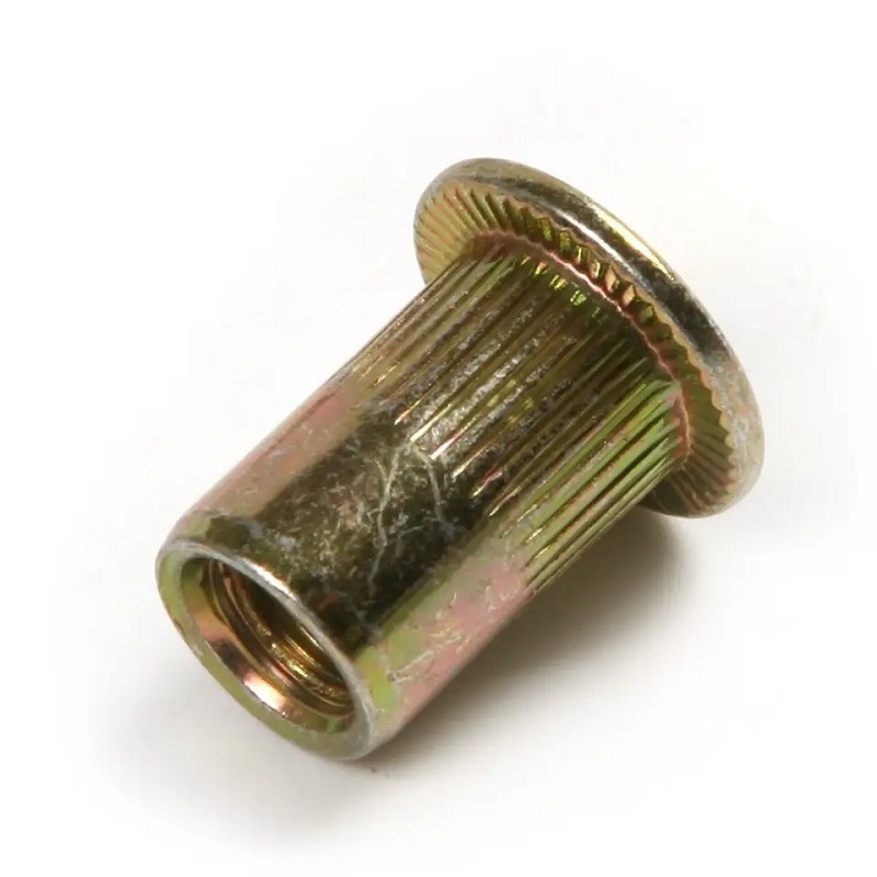 Carbon Steel Zinc Plated Flat Head Threaded Blind Rivet Nuts Pull Rivet ...